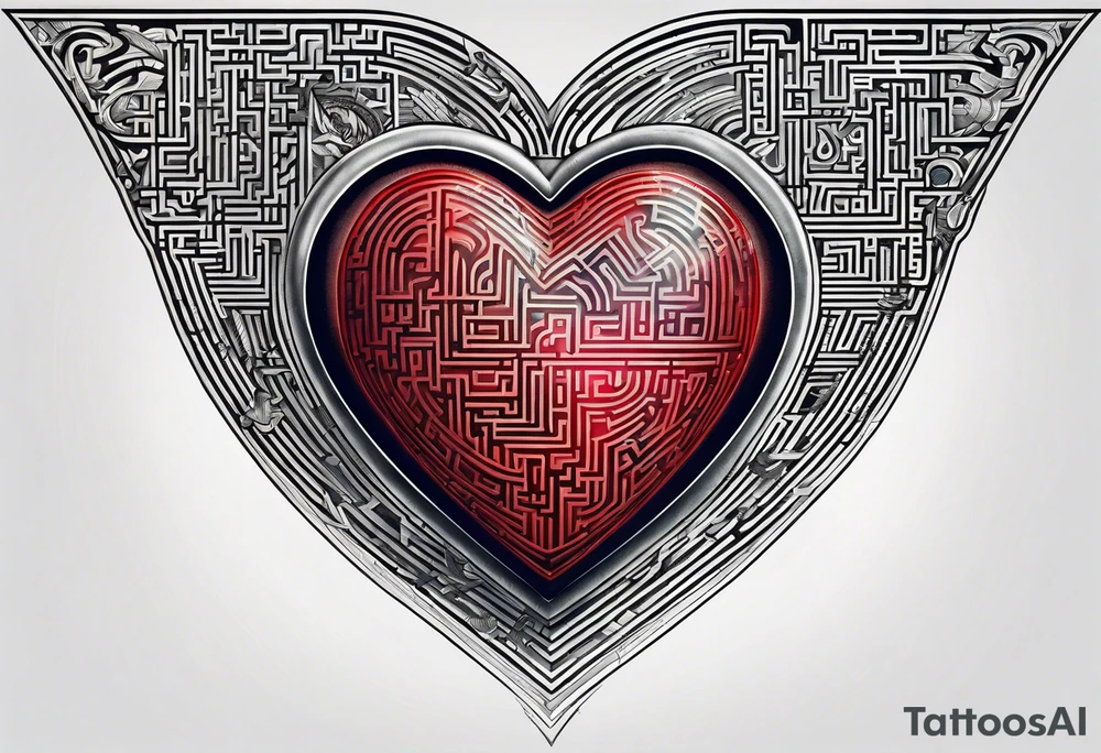 Maze Heart Tattoos Finished My Tattoo Done By Nadine Adam In Tiger