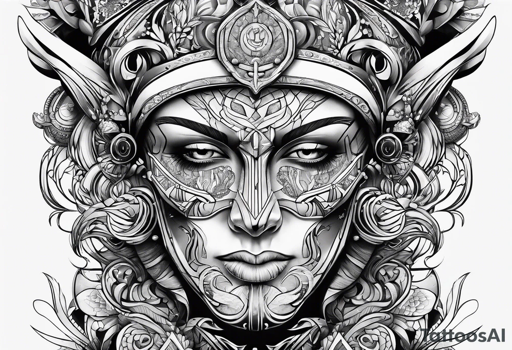 Futuristic tattoo idea | TattoosAI