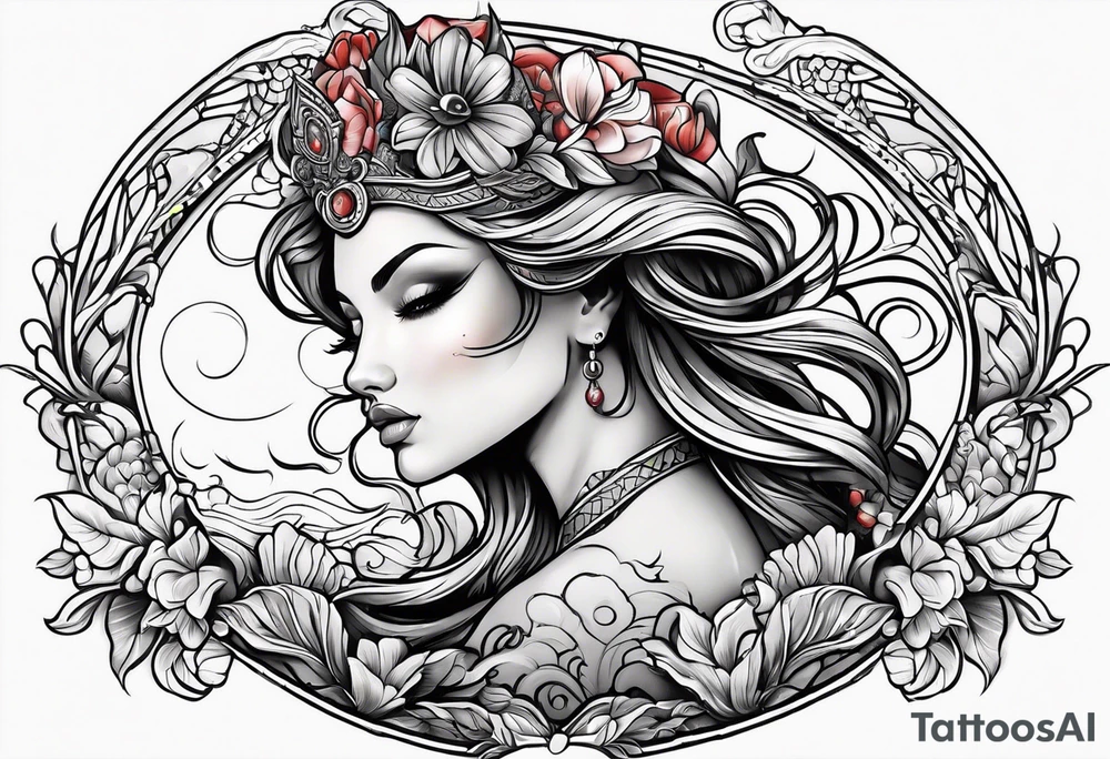 Siren tattoo idea | TattoosAI