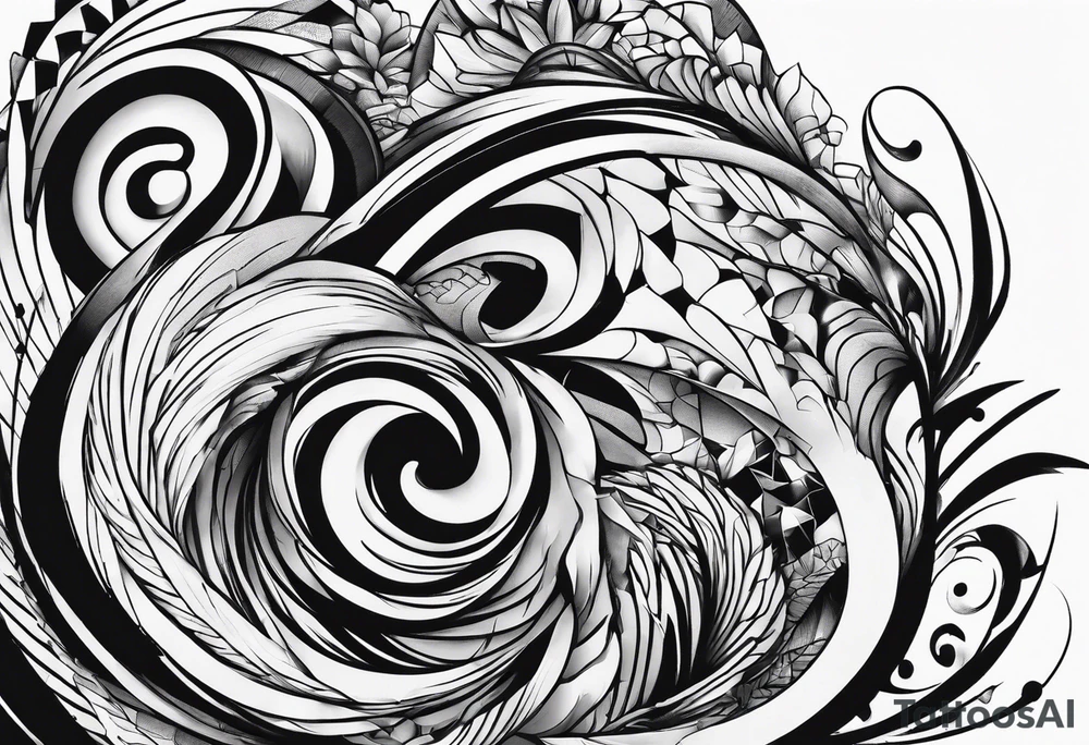 Extreme fragmented twisted tissue anger pain on elbow tattoo idea ...