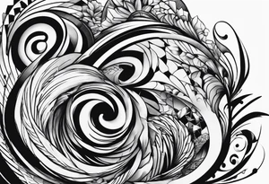 Extreme fragmented twisted tissue anger pain on elbow tattoo idea ...