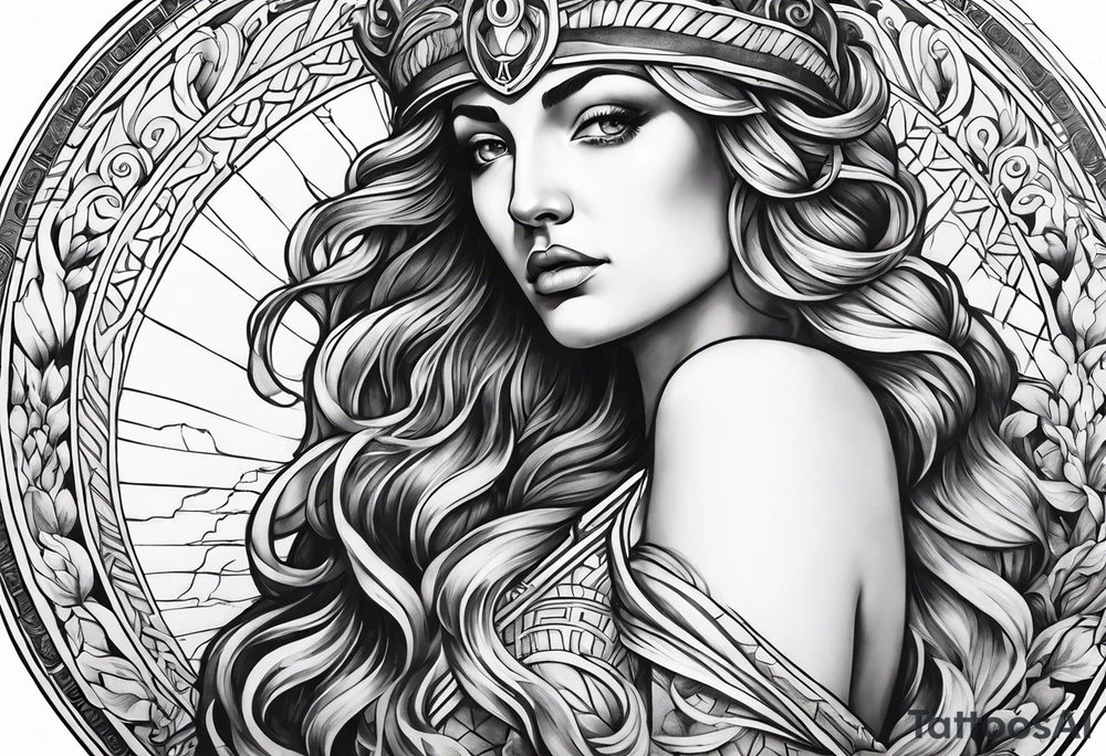 Greek mythology tattoo idea | TattoosAI