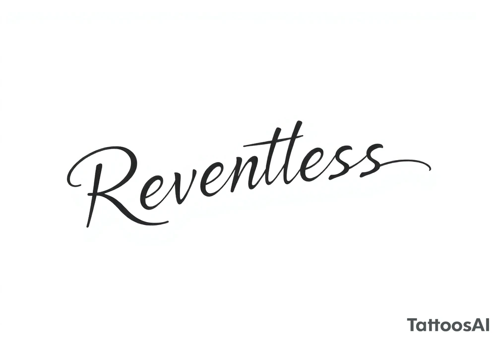 Relentless tattoo idea | TattoosAI
