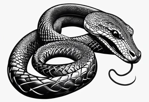 Black mamba symbol with black mamba snake wrapped around tattoo idea ...