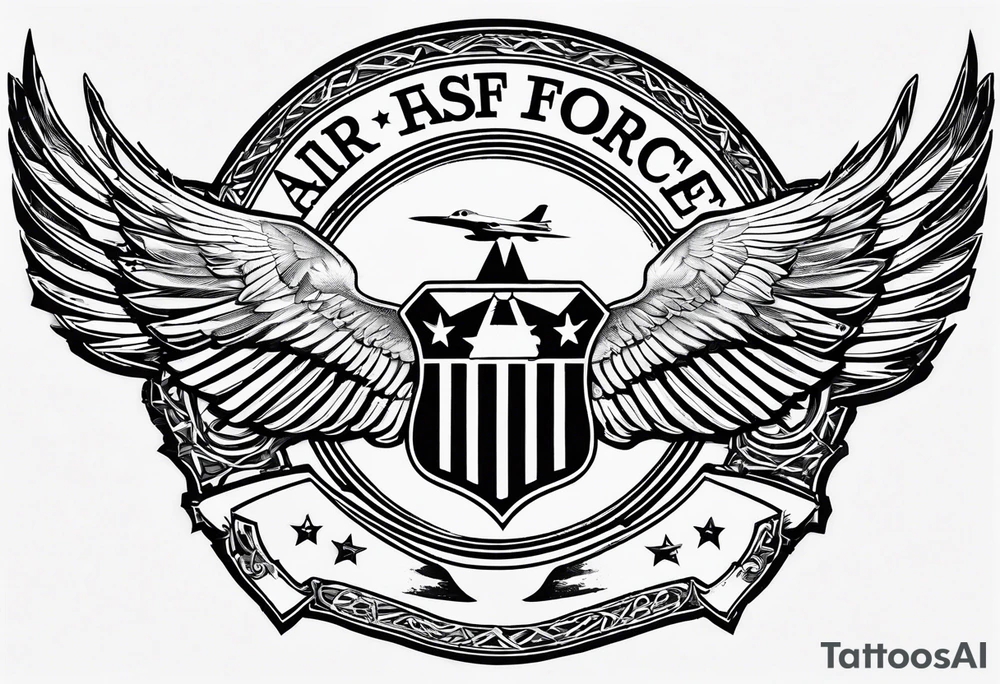 US Air Force symbol with the Civil Engineer logo inside it tattoo idea ...