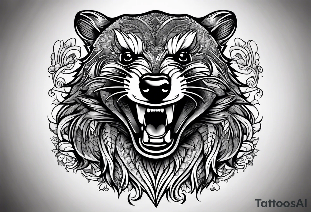 Angry Mc.Badgers tattoo idea | TattoosAI