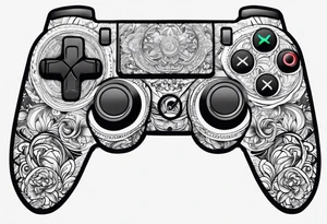 Controller Tattoo Ideas | TattoosAI