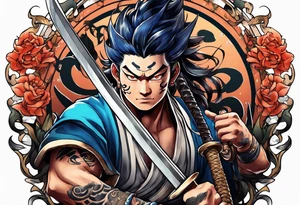 Demon slayer inosuke tattoo idea | TattoosAI