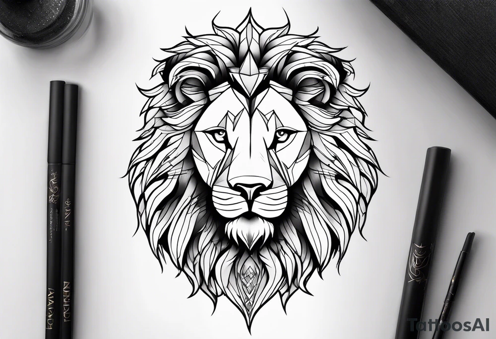 Outline map of the USVI and bvi Caribbean islands tattoo idea | TattoosAI