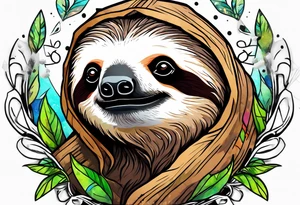 Sloth Tattoo Ideas | TattoosAI
