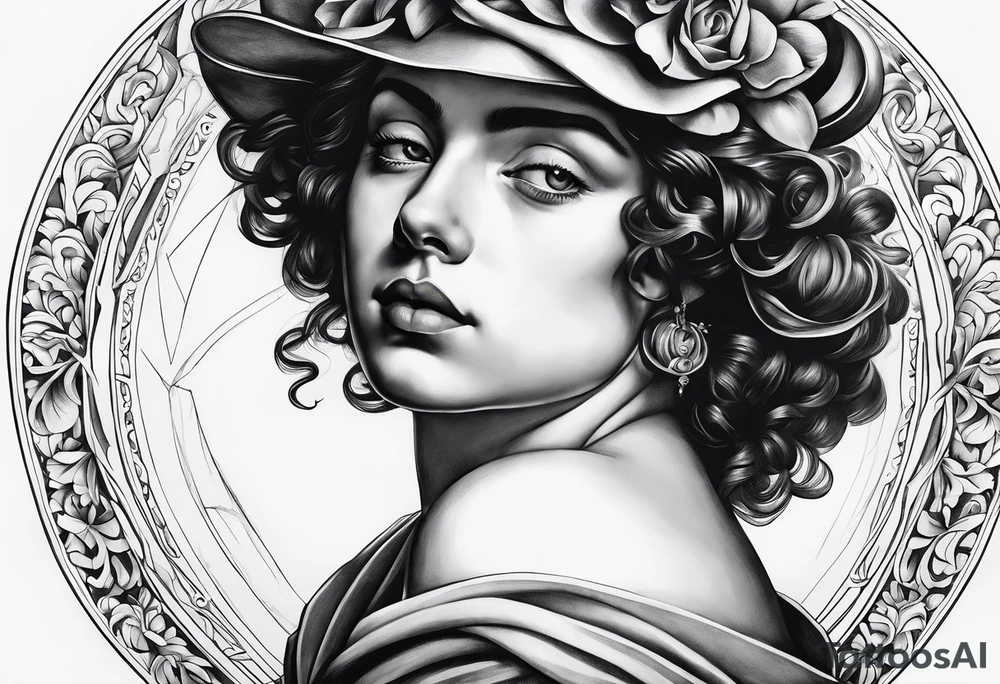 Caravaggio painting realistic tattoo tattoo idea | TattoosAI