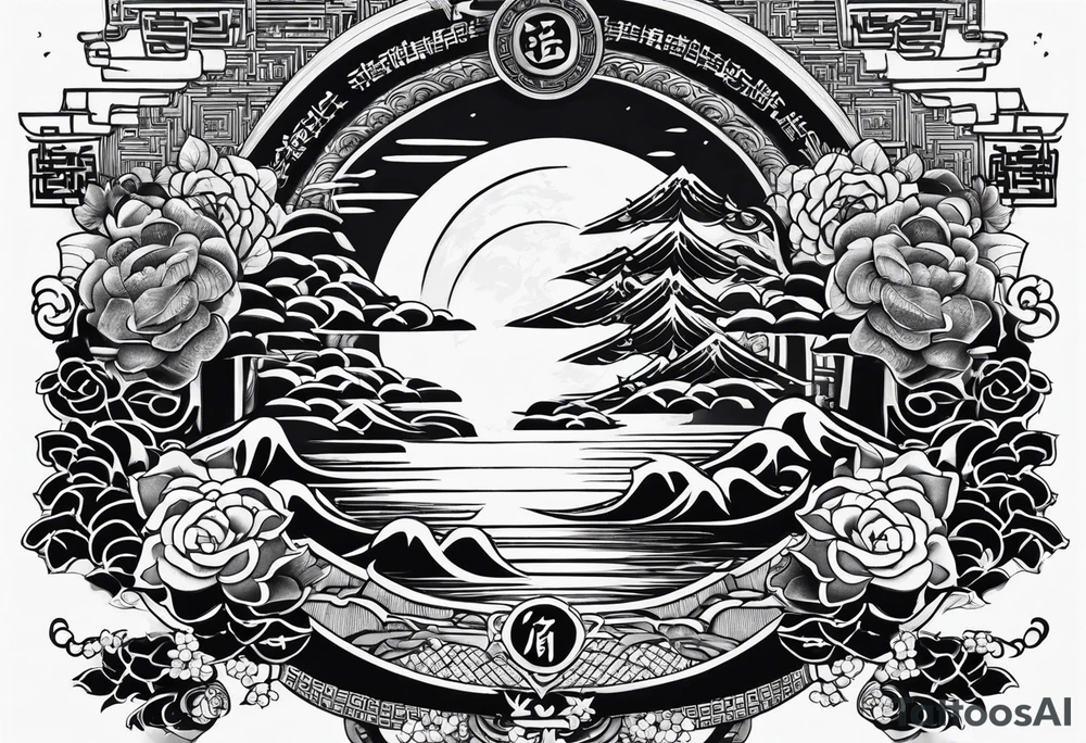 Kaizen japanese scripture tattoo idea | TattoosAI