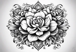 Mechanic flowers tattoo idea | TattoosAI