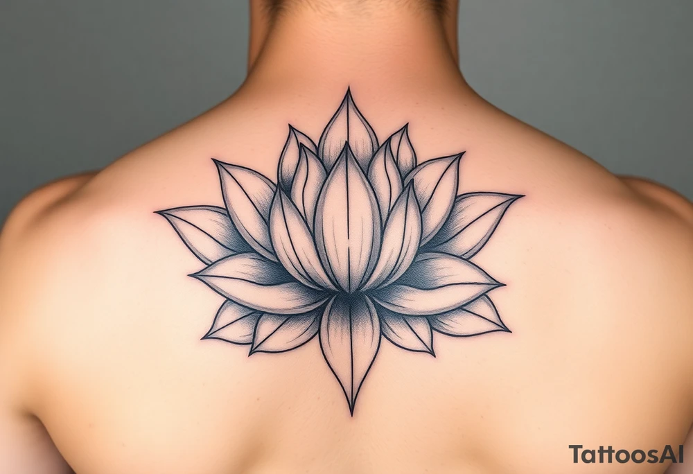 Lotus flower frost tattoo idea | TattoosAI