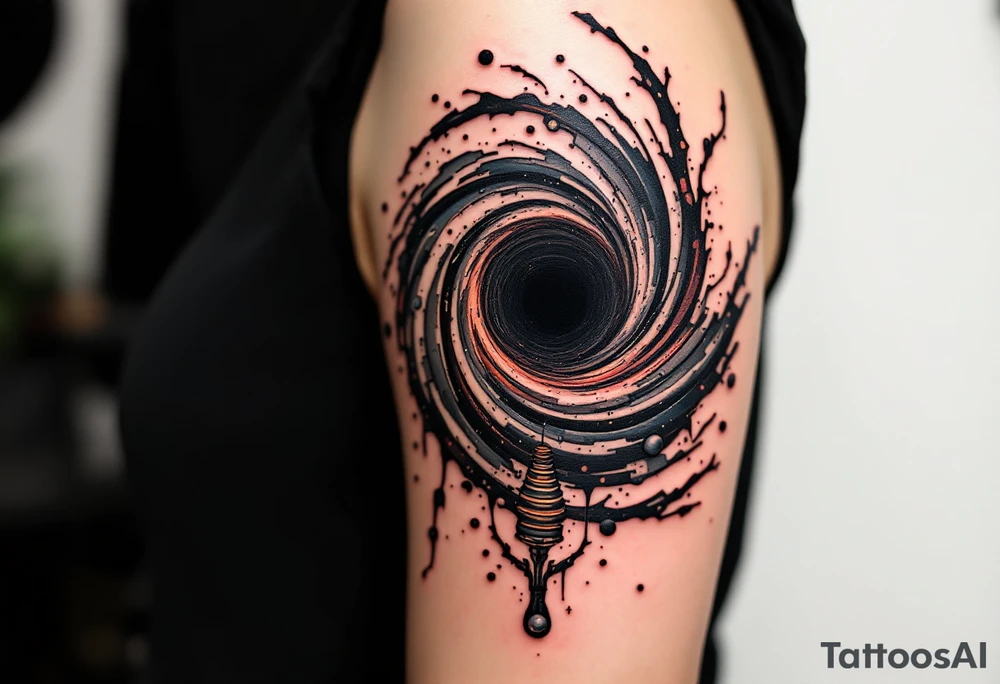 Human Civilisation is being sucked into a Black hole vortex tattoo idea ...