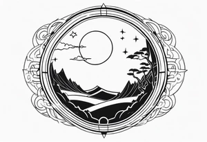 Naruto moon tattoo idea | TattoosAI