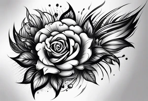 Extreme anger pain on elbow tattoo idea | TattoosAI