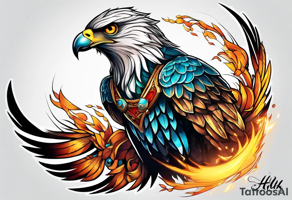 Hawk tuah tattoo idea | TattoosAI