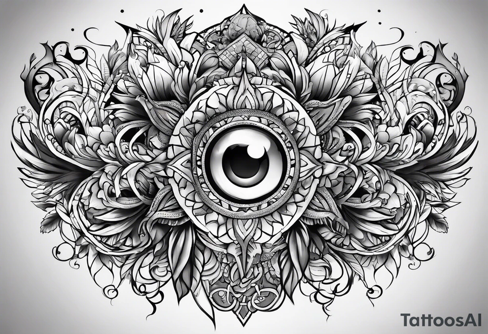 Hellfire tattoo idea | TattoosAI