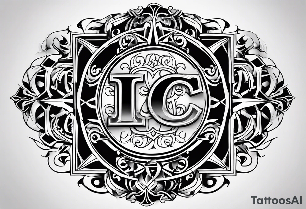Initials JC tattoo idea | TattoosAI