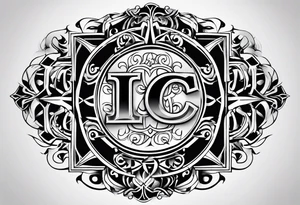 Initials JC tattoo idea | TattoosAI