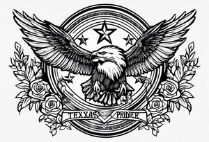 Texas pride tattoo idea | TattoosAI