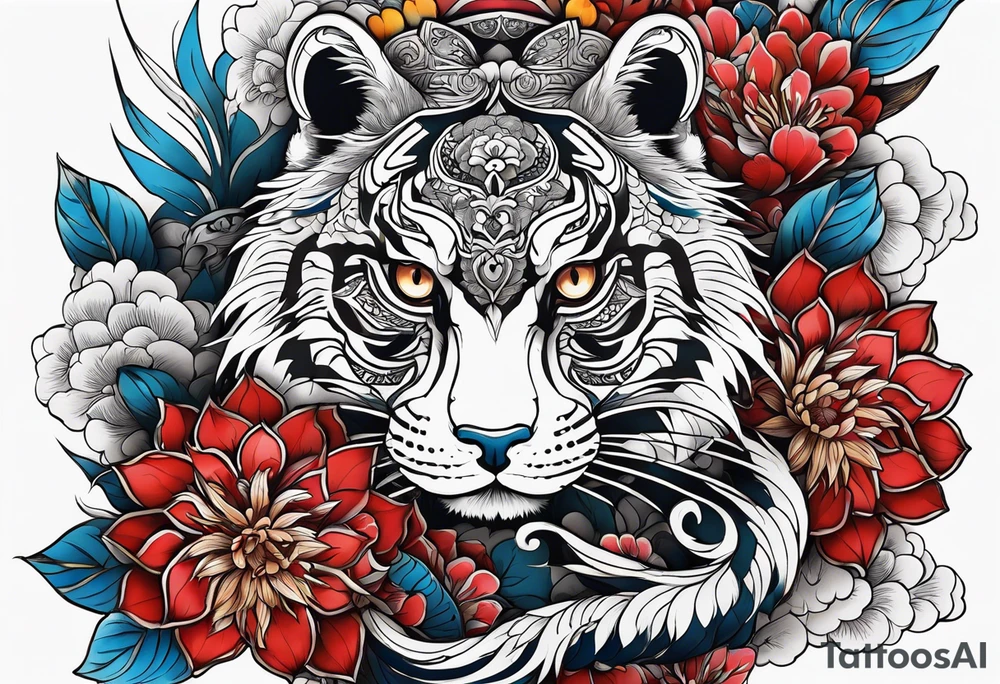 Inosuke hashibira tattoo idea | TattoosAI