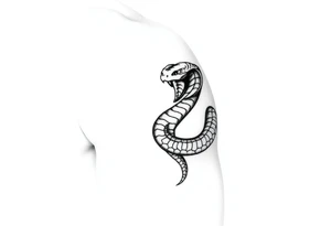 King snake tattoo idea | TattoosAI
