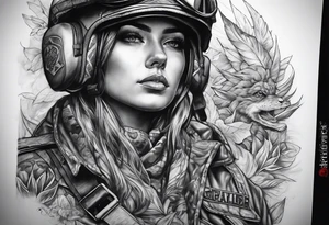 Battlefield tattoo idea | TattoosAI