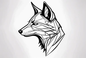 Jackal head tattoo idea | TattoosAI