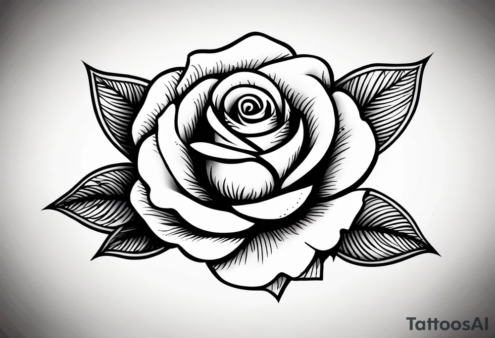Create a hand tattoo design of a rose with the year 1990 on it. tattoo ...
