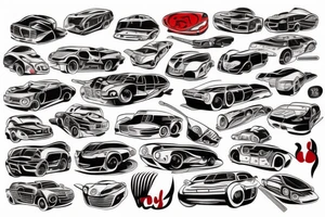 JDM cars tattoo idea | TattoosAI