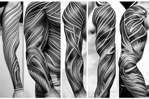 Muscle fibers tattoo idea | TattoosAI