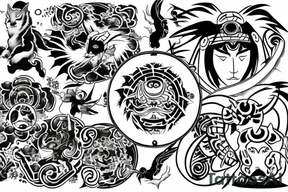 Sin and punishment symbols in japanese with amaterasu from naruto ...