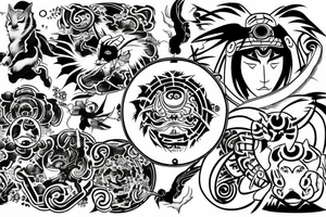 Sin and punishment symbols in japanese with amaterasu from naruto ...