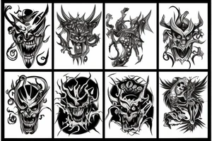 Y2k demon tattoo idea | TattoosAI