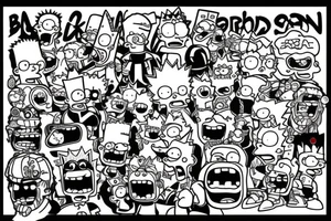 Bart simpson, metal head tattoo idea | TattoosAI