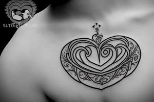 The tattoo will consist of two letters: TT and heart tattoo idea ...