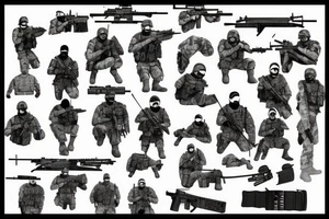 Tactical soldier special forces tattoo idea | TattoosAI