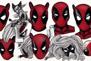 Deadpool pony tattoo idea | TattoosAI