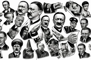 Hitler tattoo idea | TattoosAI