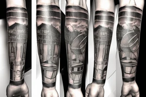 Mine shaft tattoo idea | TattoosAI