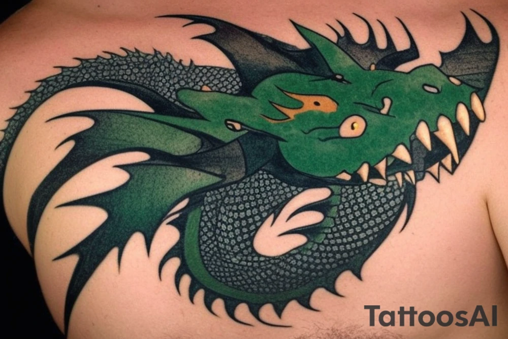Placement: Shoulder sleeve The dragon: A Japanese Style dragon tattoo ...