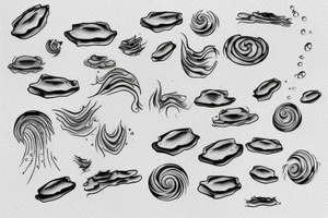 Drop of water falling into water creating water ripples tattoo idea ...